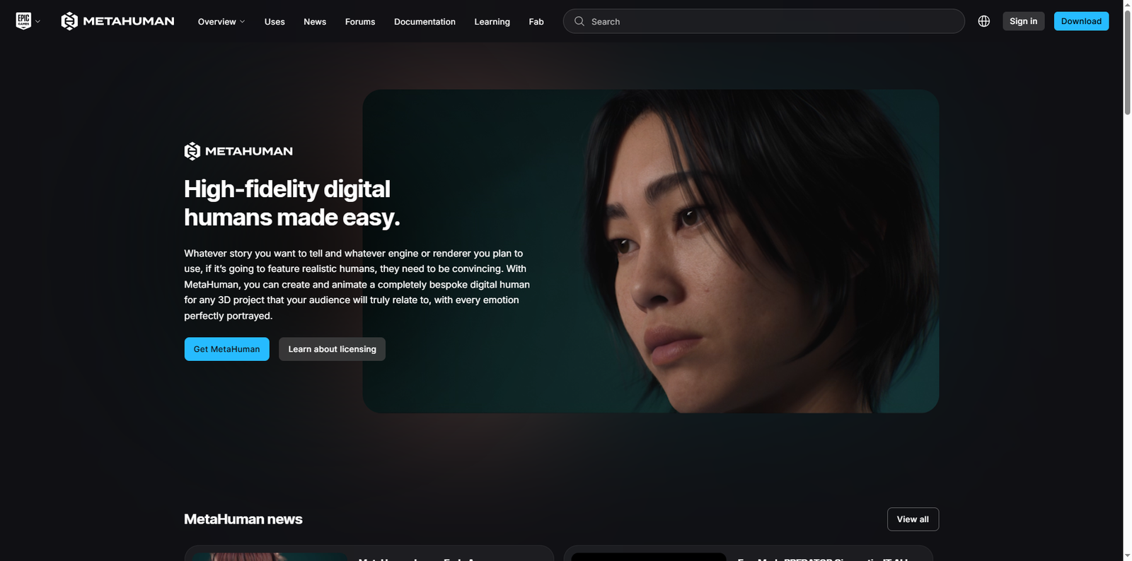 Epic Games Metahuman Review | Pricing & Best Alternatives - AITechCafe